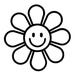 Smiley Daisy Vinyl Decal: Car, Window, Water Bottle Sticker - Etsy