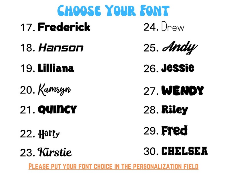 Custom Vinyl Lettering - Choose Your Font, Color, and Size, Custom ...