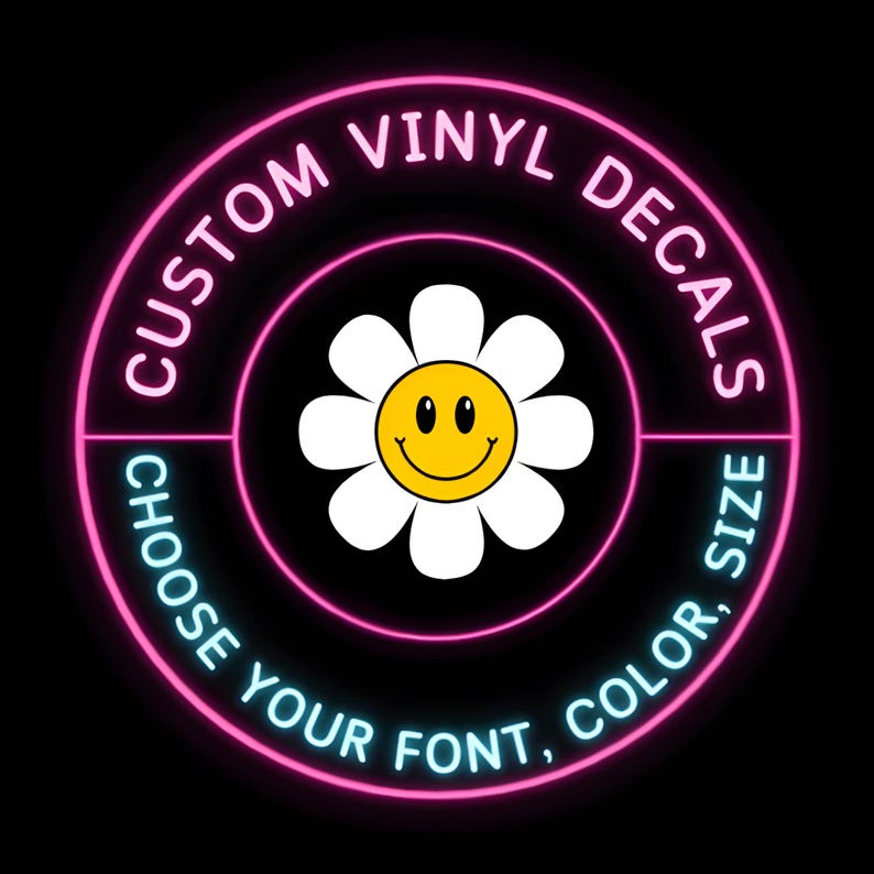 Custom Vinyl Lettering Decals: Choose Font, Color, Size - Etsy