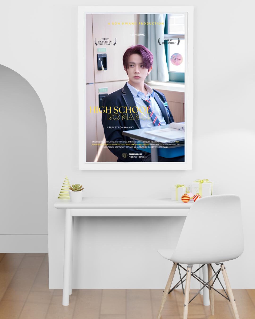 Enhypen Heesung Inspired K-POP Movie Poster Music Lover Gift K-pop Fan ...