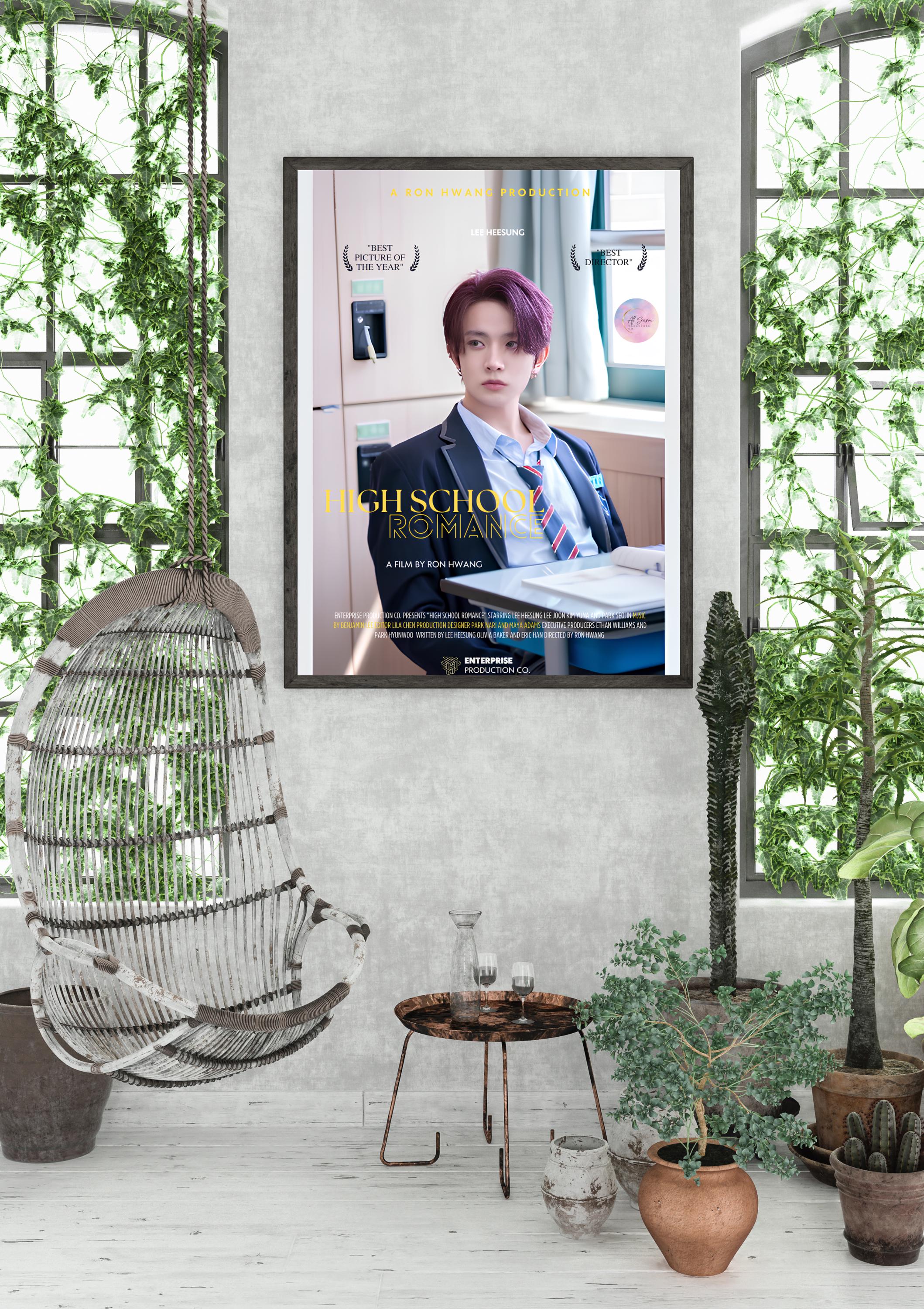 Enhypen Heesung Inspired K-POP Movie Poster Music Lover Gift K-pop Fan ...