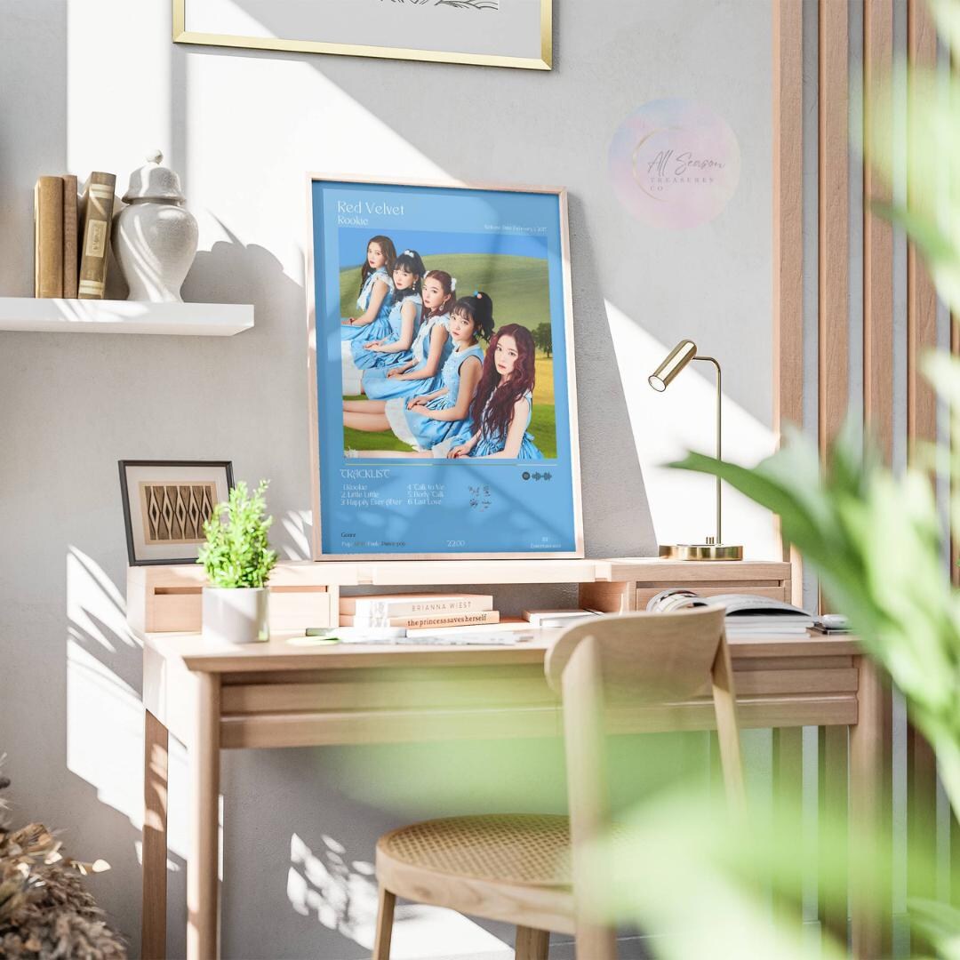 Red Velvet Rookie Album Poster, K-pop Wall Art, Music Decor, Red Velvet ...