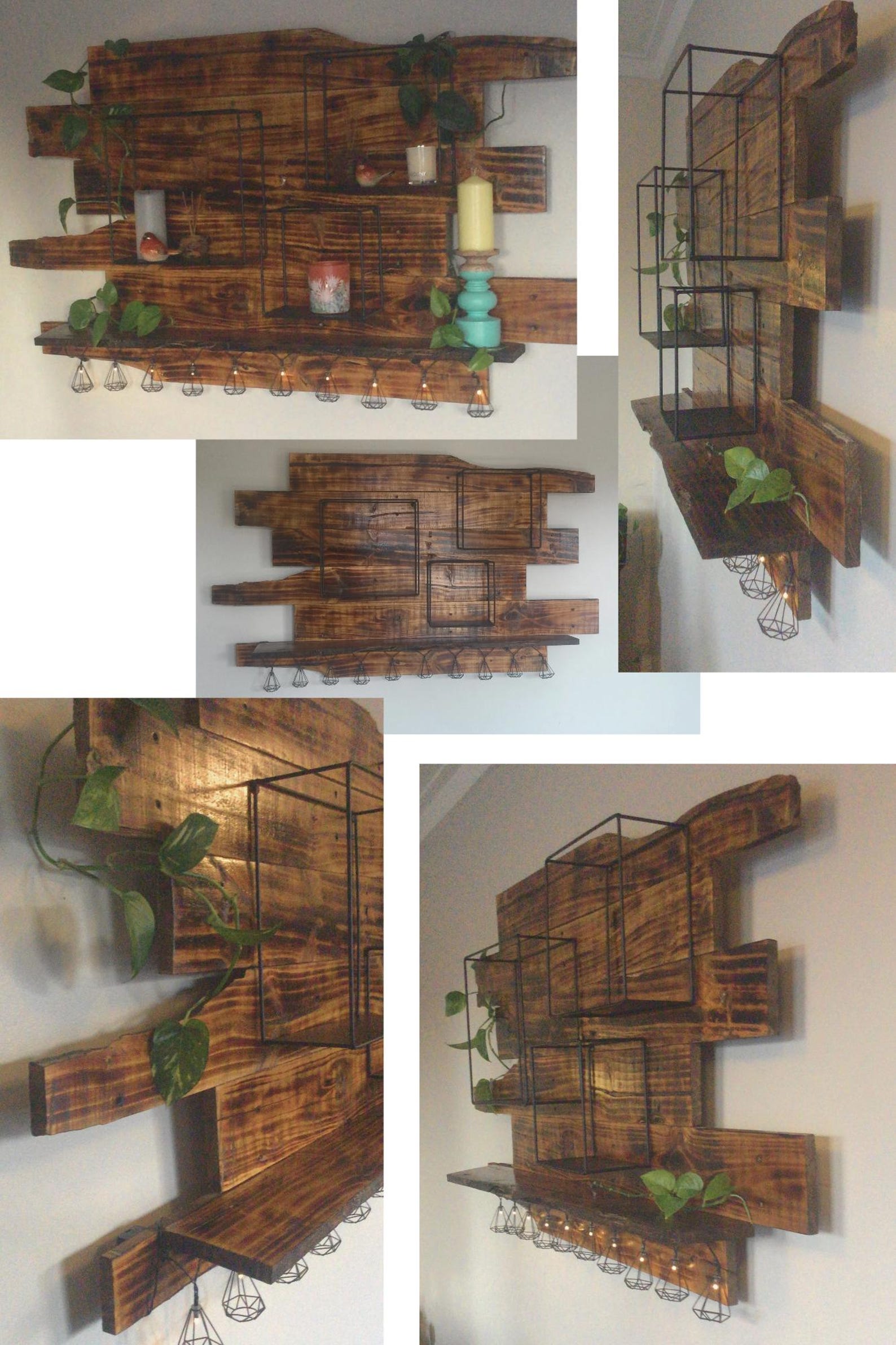 Pallet Art,reclaimed Wood,wall Shelves,custom Wall Decor,handmade ...