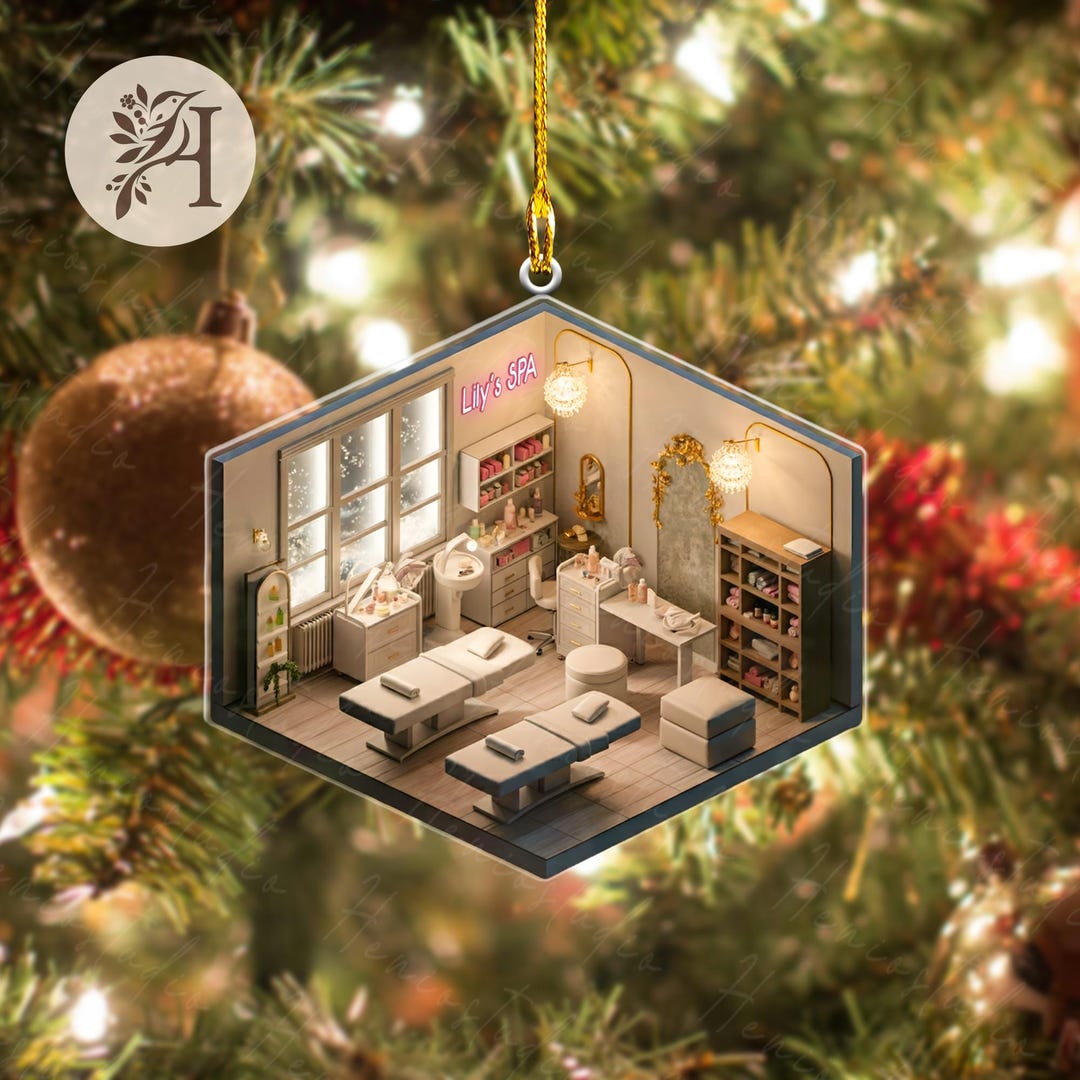 Personalized Spa Massage 2D FLAT Ornament Perfect Spa Lover Decor, Spa ...