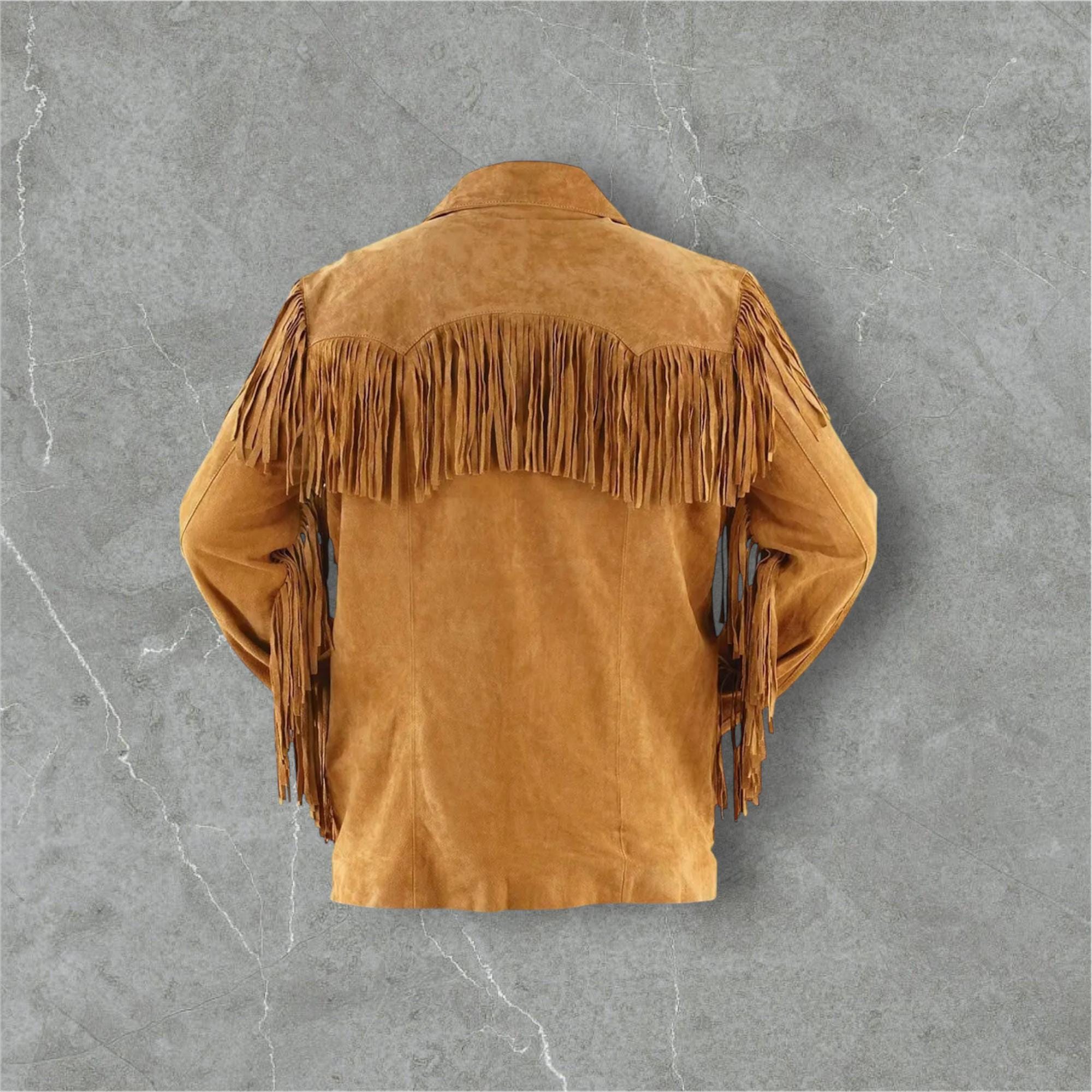 Liberty Wear Men Suede Leather Native American Western Cowboy Leather ...