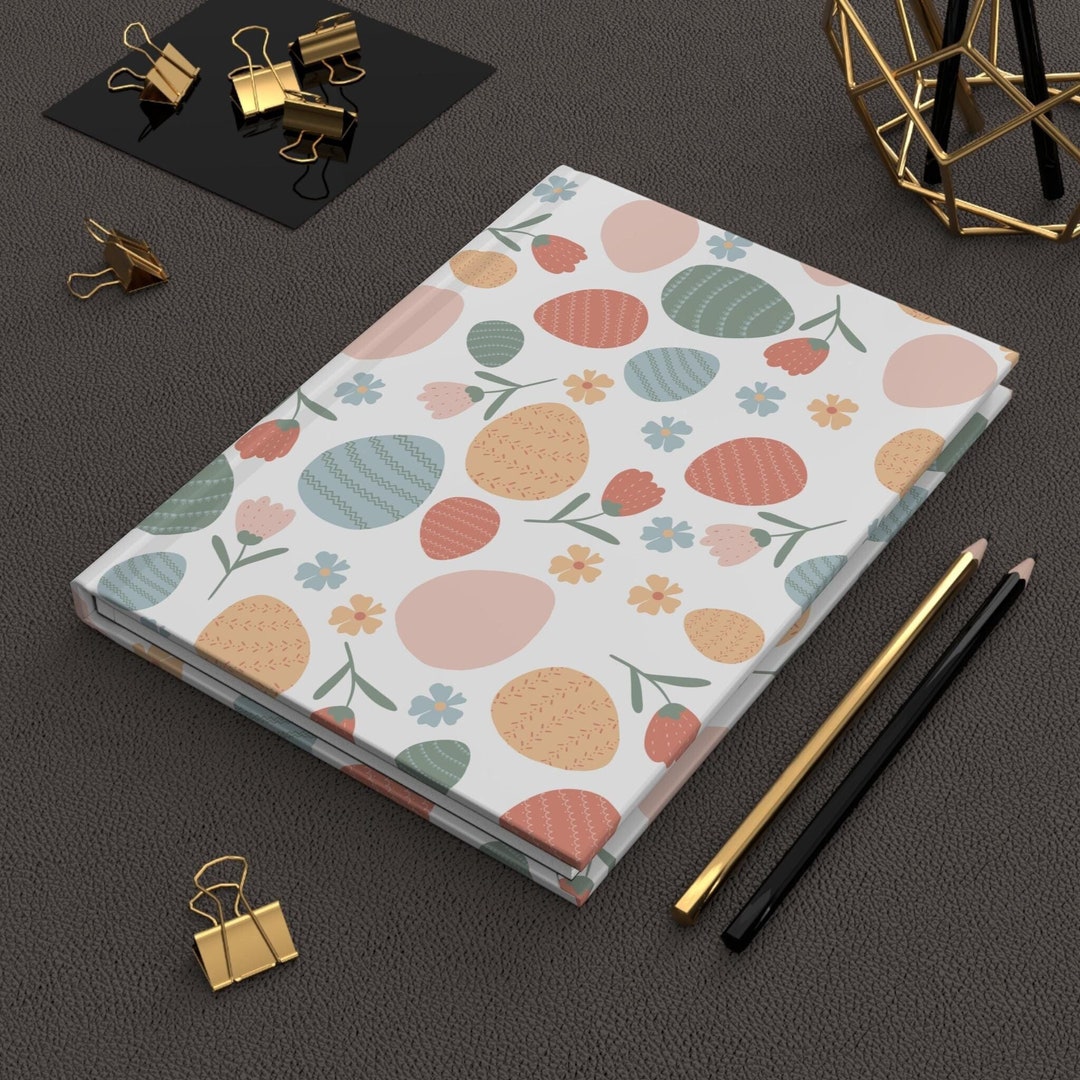 Easter Egg Theme Hardcover Journal, Matte Finish, Easter Gift, Present ...