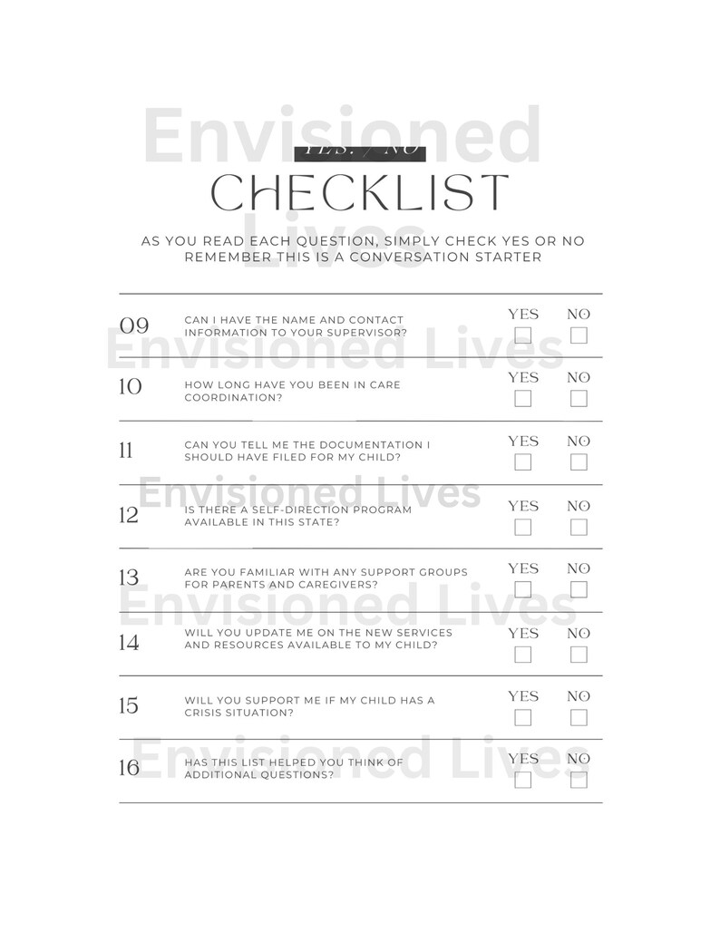 Special Needs Care Coordination Guide: Tips & Checklist (printable PDF) - Etsy