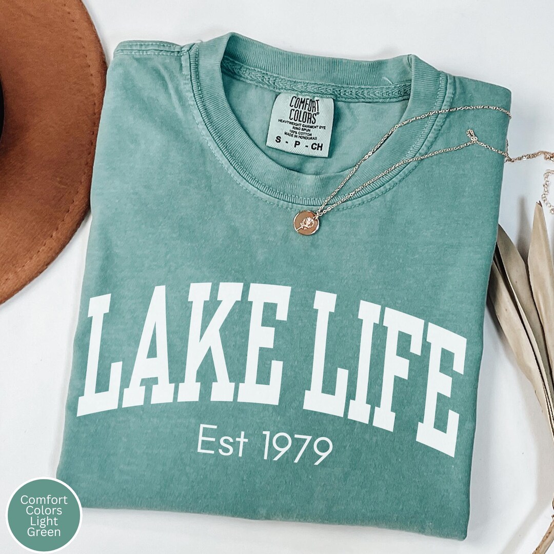 Custom Lake Life Comfort Colors Shirts, Personalized It's Lake Time ...