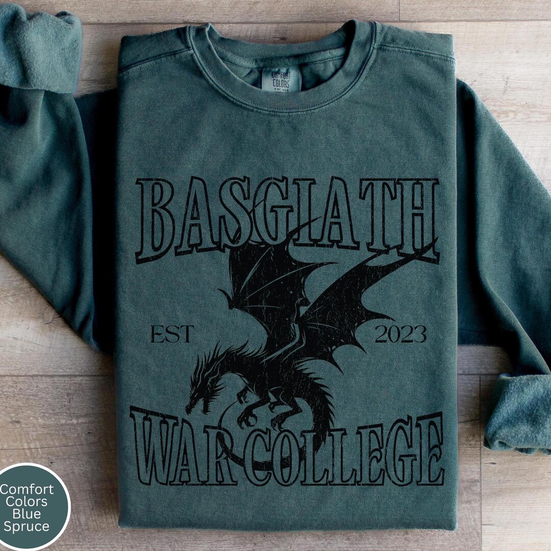 Basgiath War College Comfort Colors Sweatshirt, Fourth Wing Sweatshirt ...