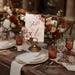 Terracotta Floral Wedding Table Cards, Fall Reception Decor (canva ...