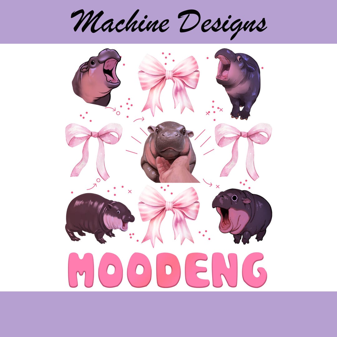 Moo Deng Bootleg Rap PNG, Funny Hippo Png, Cute Moo Deng Png, Meme Png ...