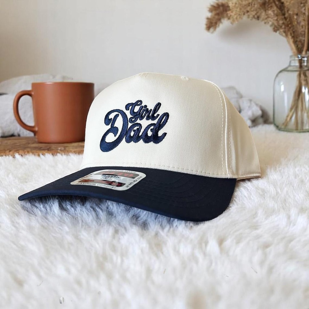 Girl Dad Embroidered Trucker Cap- Girl Dad Hat - Father's Day Gift ...