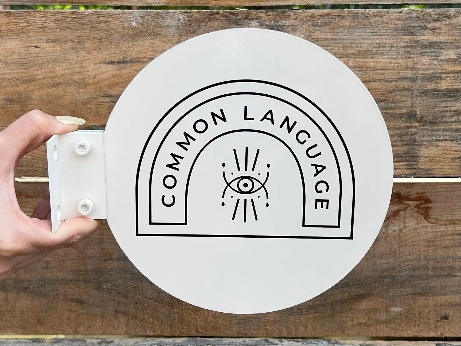 Metal Sign Wall Aluminum Double Side Custom Shop Sign Custom Sign- Logo ...