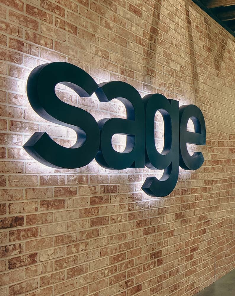 Backlit Business Sign | Laser Cut Sign | Metal Sign | Outdoor Business ...