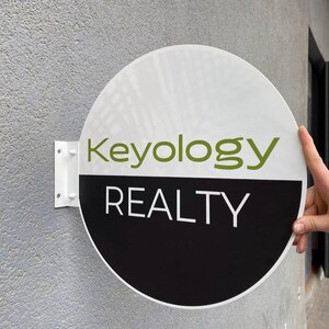 Metal Sign Wall Aluminum Double Side Custom Shop Sign Custom Sign- Logo ...