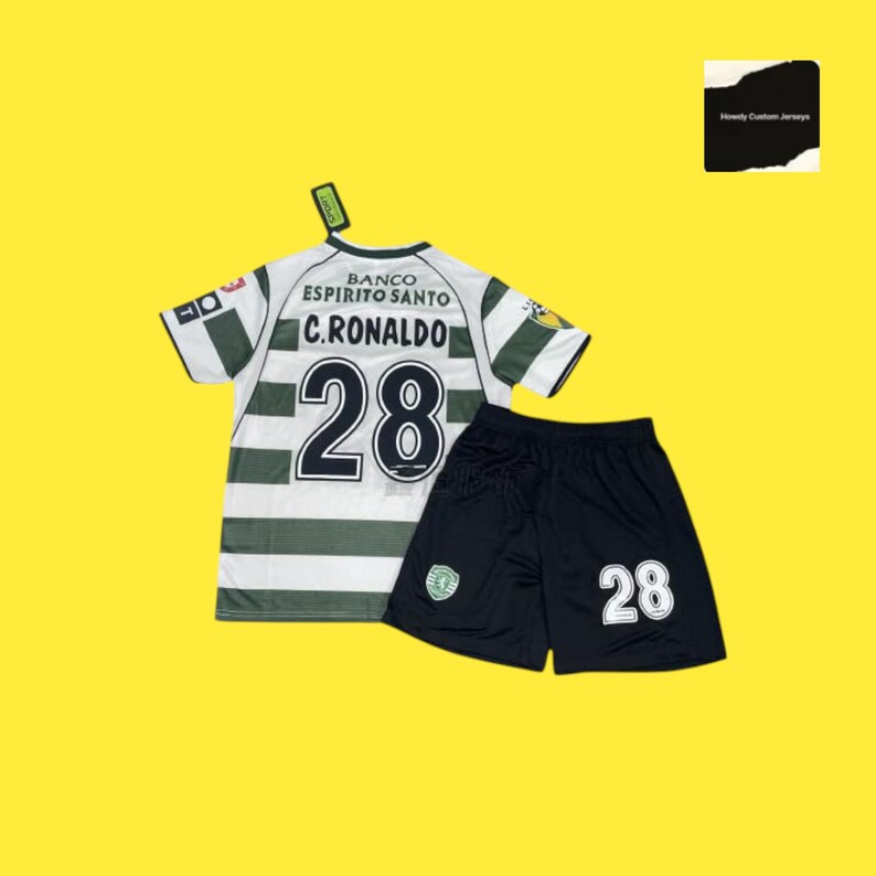 Cristiano Ronaldo Retro Sporting Soccer Kids Kit - Etsy