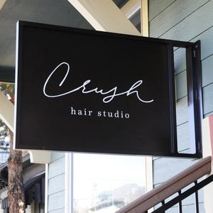 Side Custom Shop Sign Blade Sign Custom- Mounted Metal Sign Wall ...