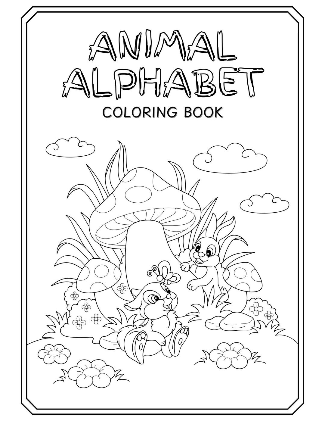 ABC Coloring Book | Animal Alphabet Coloring Book | Toddler ABC ...
