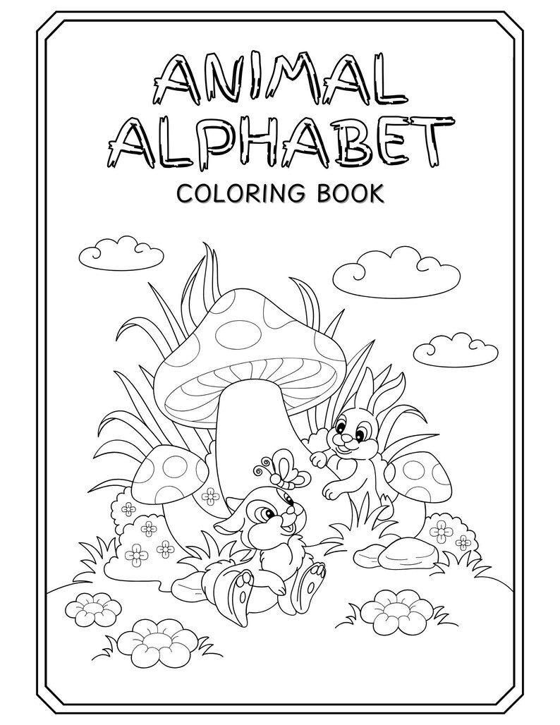 ABC Coloring Book | Animal Alphabet Coloring Book | Toddler ABC ...