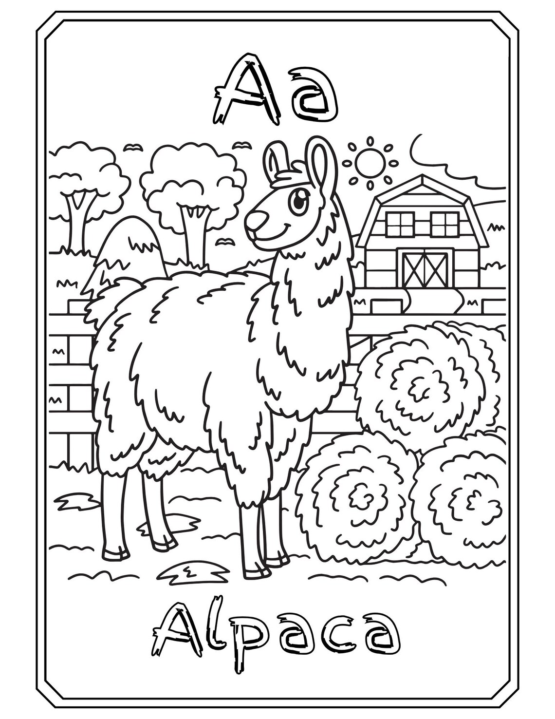 ABC Coloring Book | Animal Alphabet Coloring Book | Toddler ABC ...
