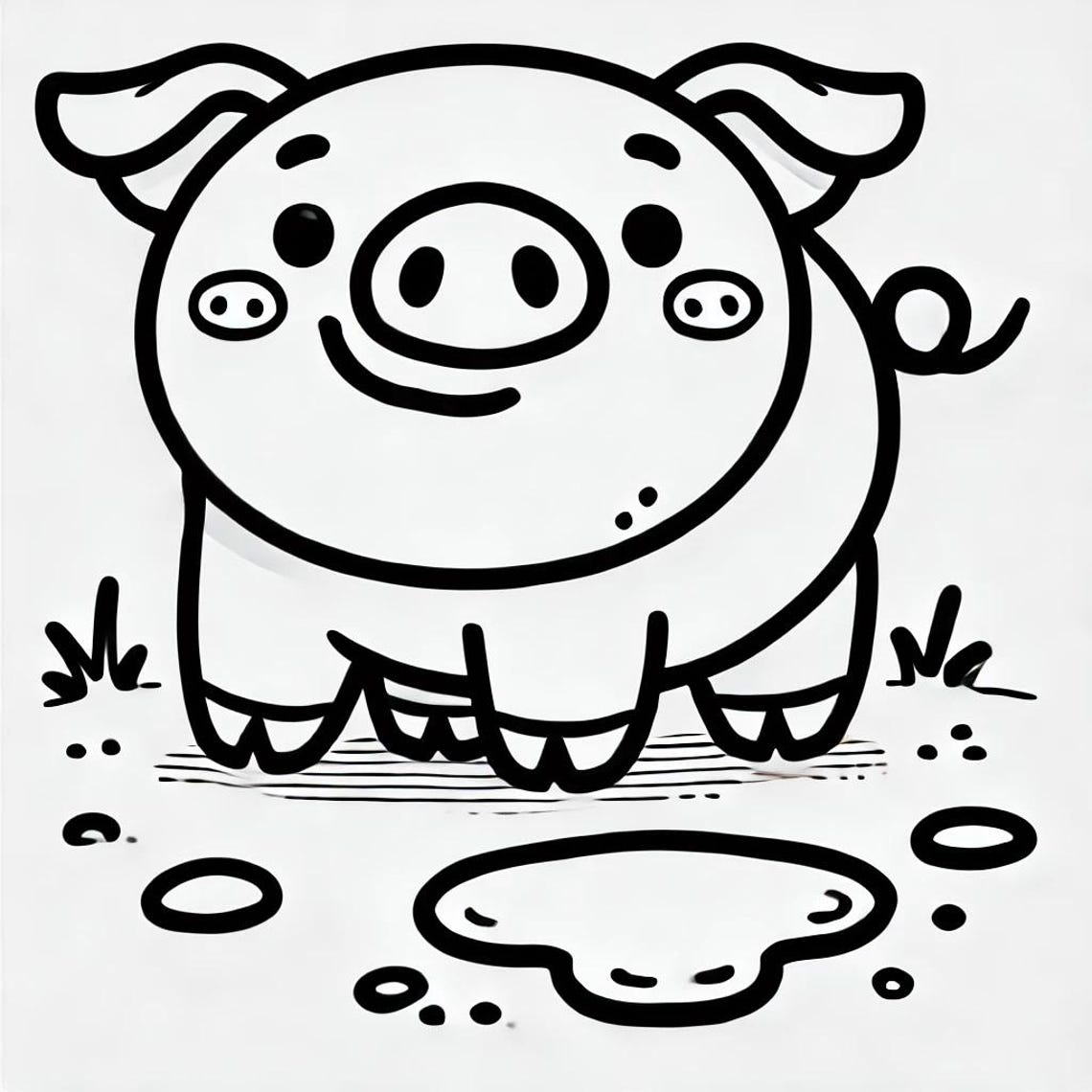 My Farm Animal Coloring Book - Kids Coloring Book - Animal Coloring ...