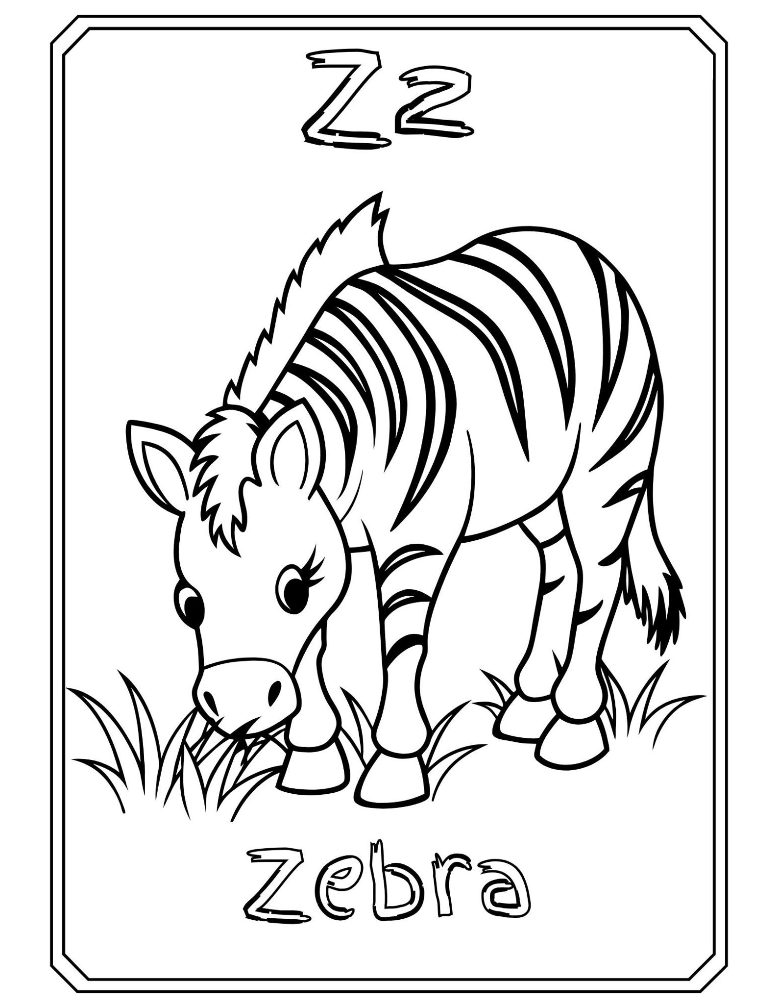 ABC Coloring Book | Animal Alphabet Coloring Book | Toddler ABC ...