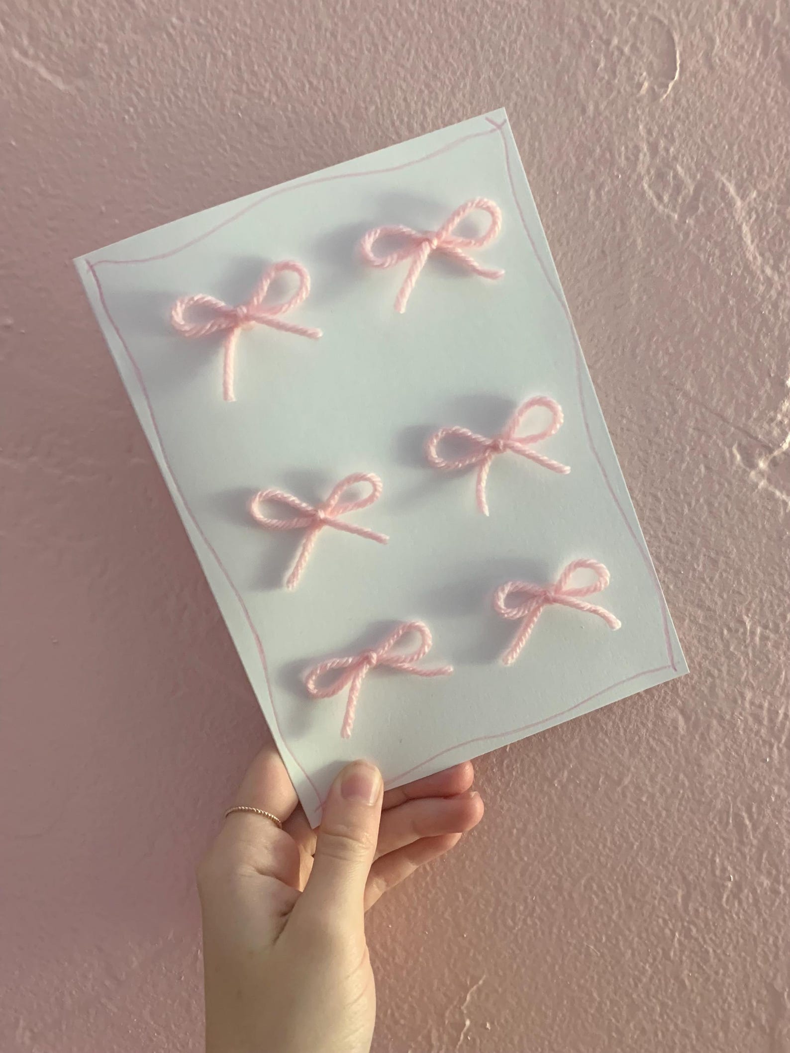 Handmade Coquette Aesthetic Card | Coquette Aesthetic | Greeting Card ...