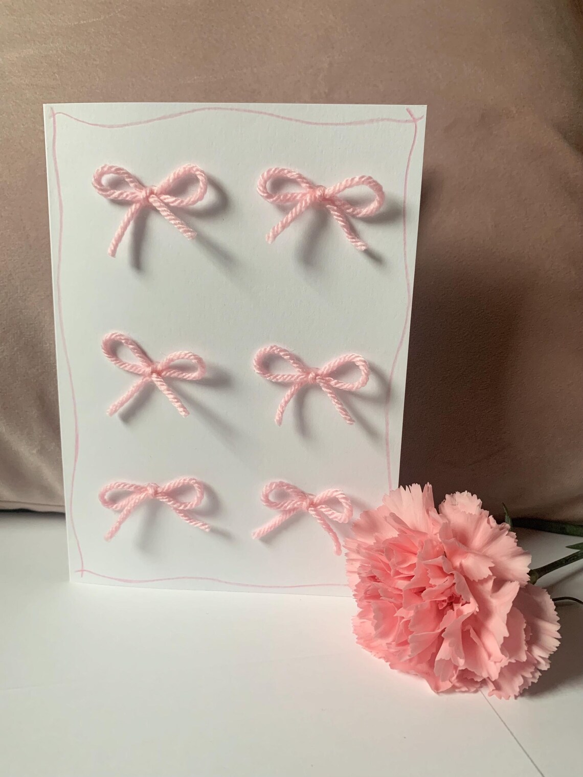 Handmade Coquette Aesthetic Card | Coquette Aesthetic | Greeting Card ...