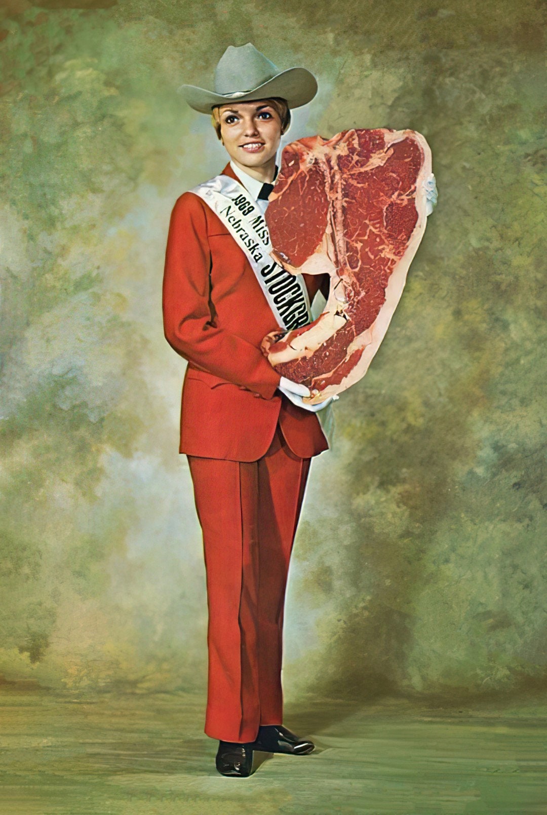 Glamorous Miss Beef ART PRINT Funny Retro Collage Fine Art Giclee ...