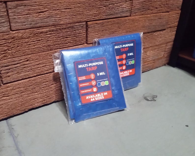 Detailed Scale Blue Tarp - Etsy