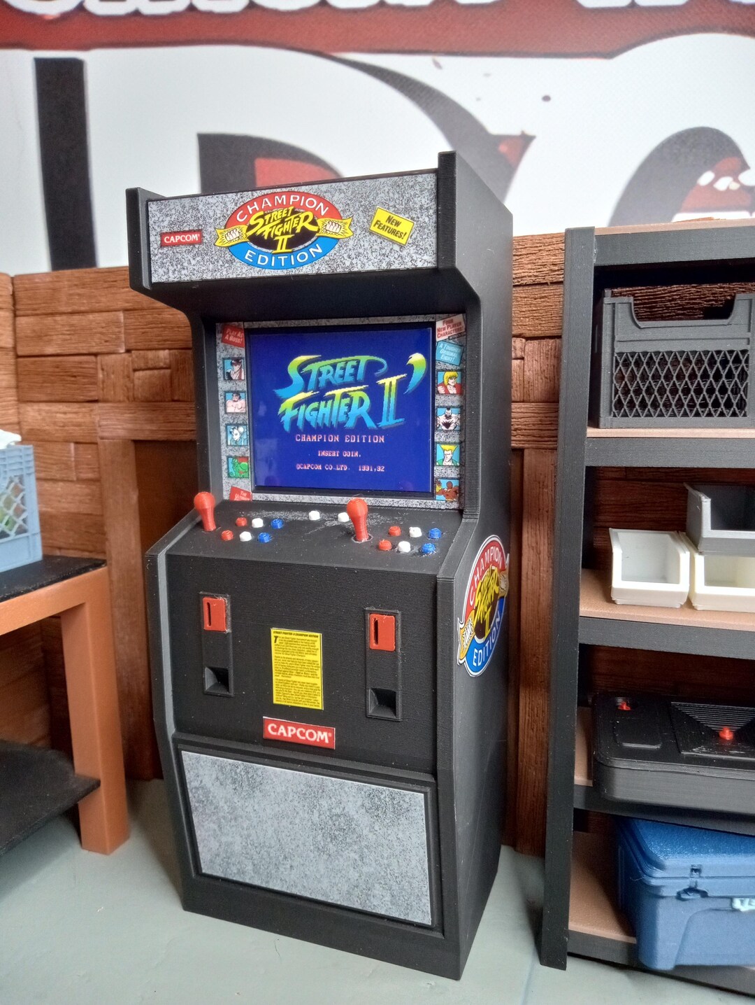 Detailed Scale Vintage Arcade Game Cabinet - Etsy