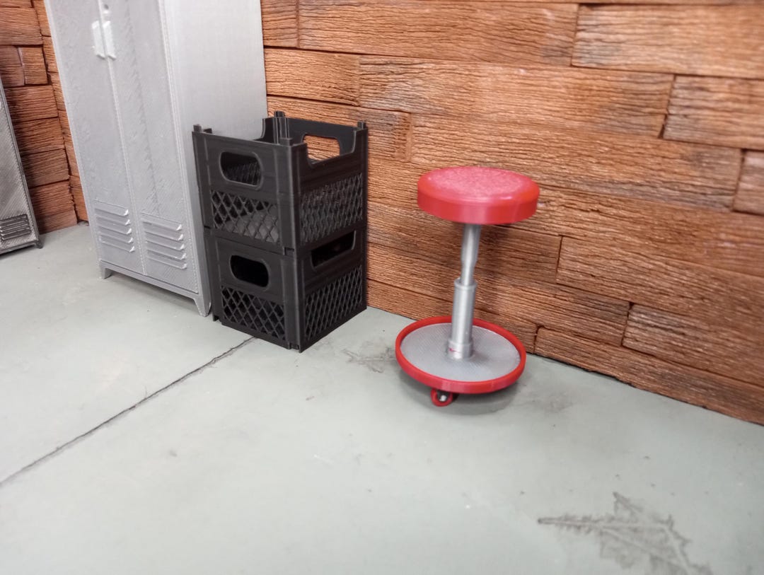 Detailed Scale Rolling Shop Stool - Etsy