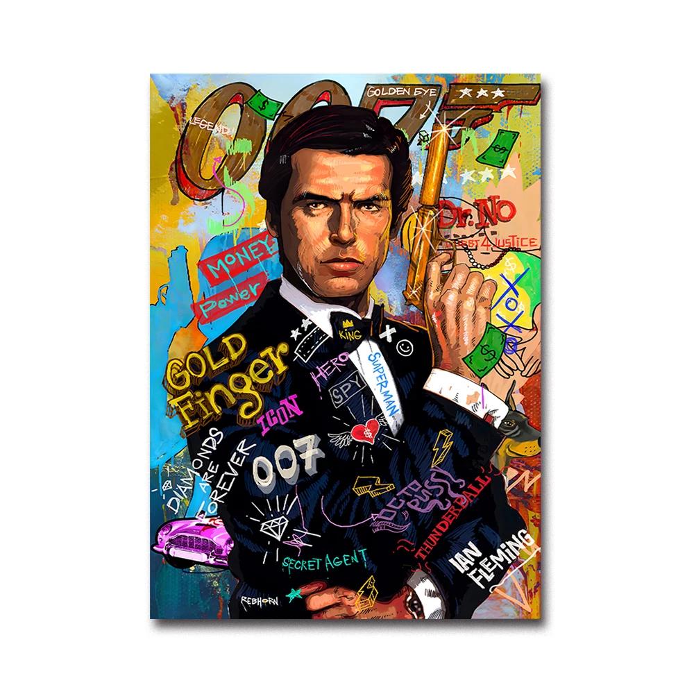 Pop Art Street Graffiti Style Wall Poster Tyson Mona Lisa Modern Bar ...
