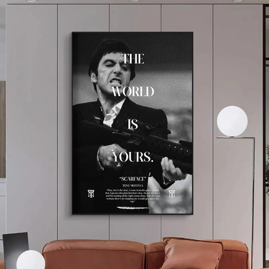 Scarface the World is Yours Classic Movie Posters and Prints Tony ...