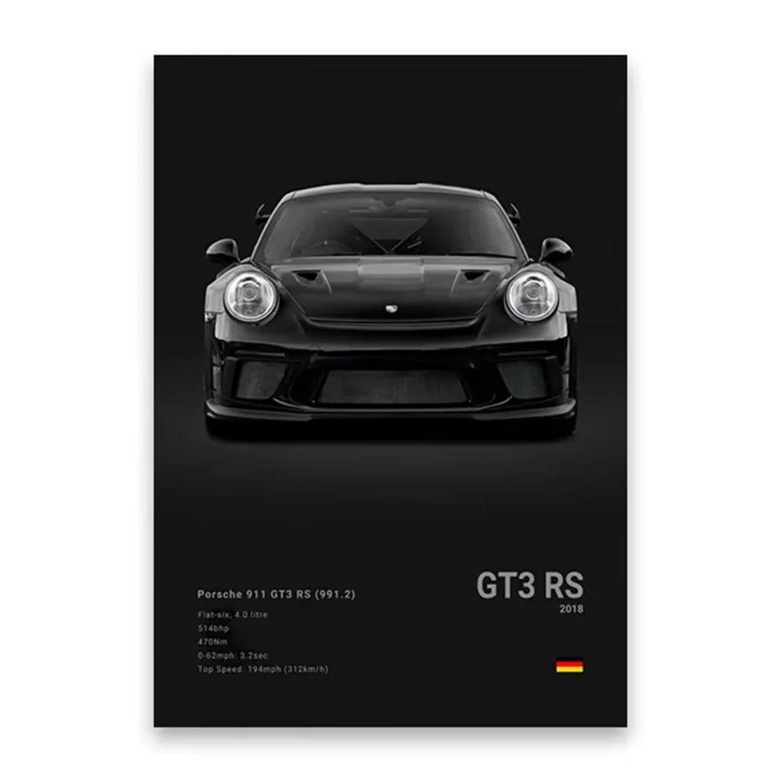 Famous Cars 918 GT3 G63 STO SLS Canvas Wall Art Print Poster Modern ...