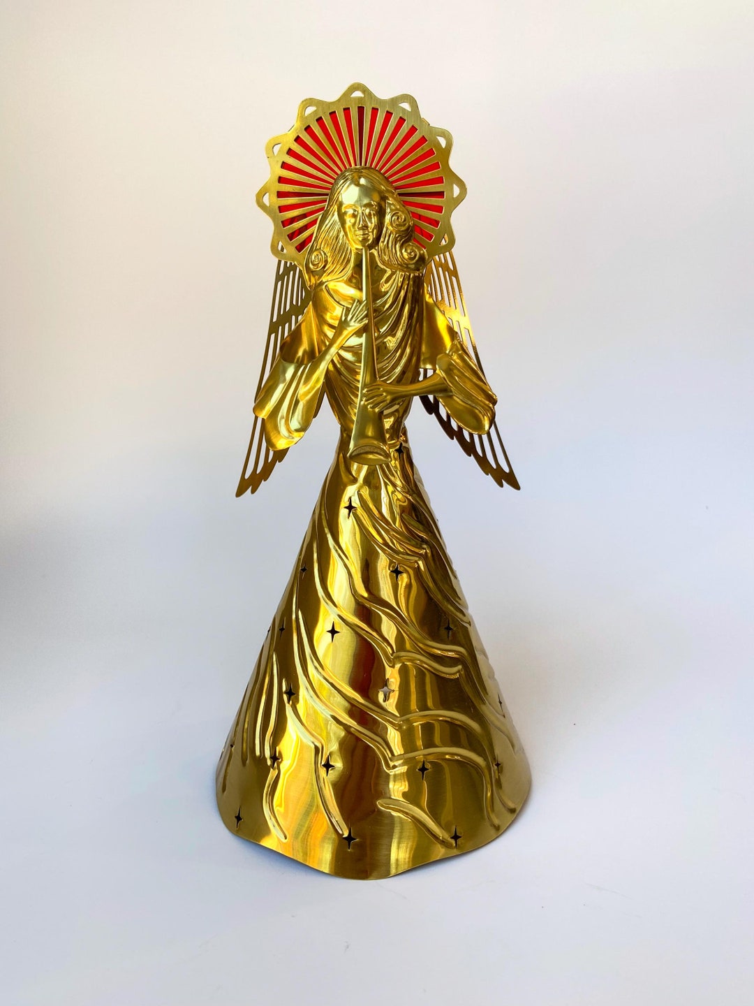 Vintage Metal Angel Tree Topper - Etsy