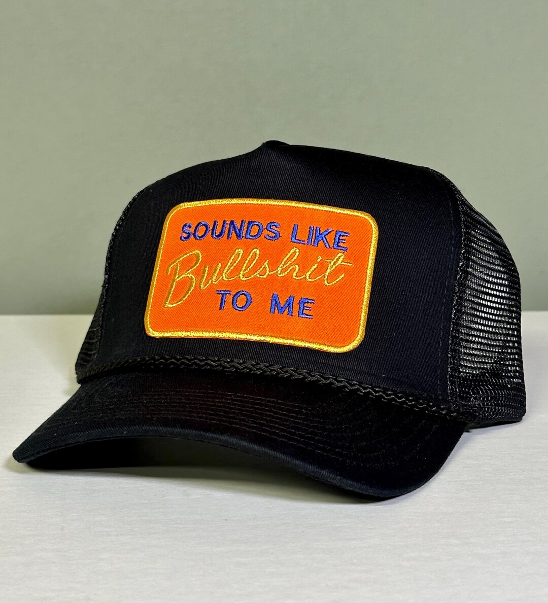 Sounds Like Bull to Me! Trucker Hat, Funny Hat, Retro Hat, Rope Hat ...