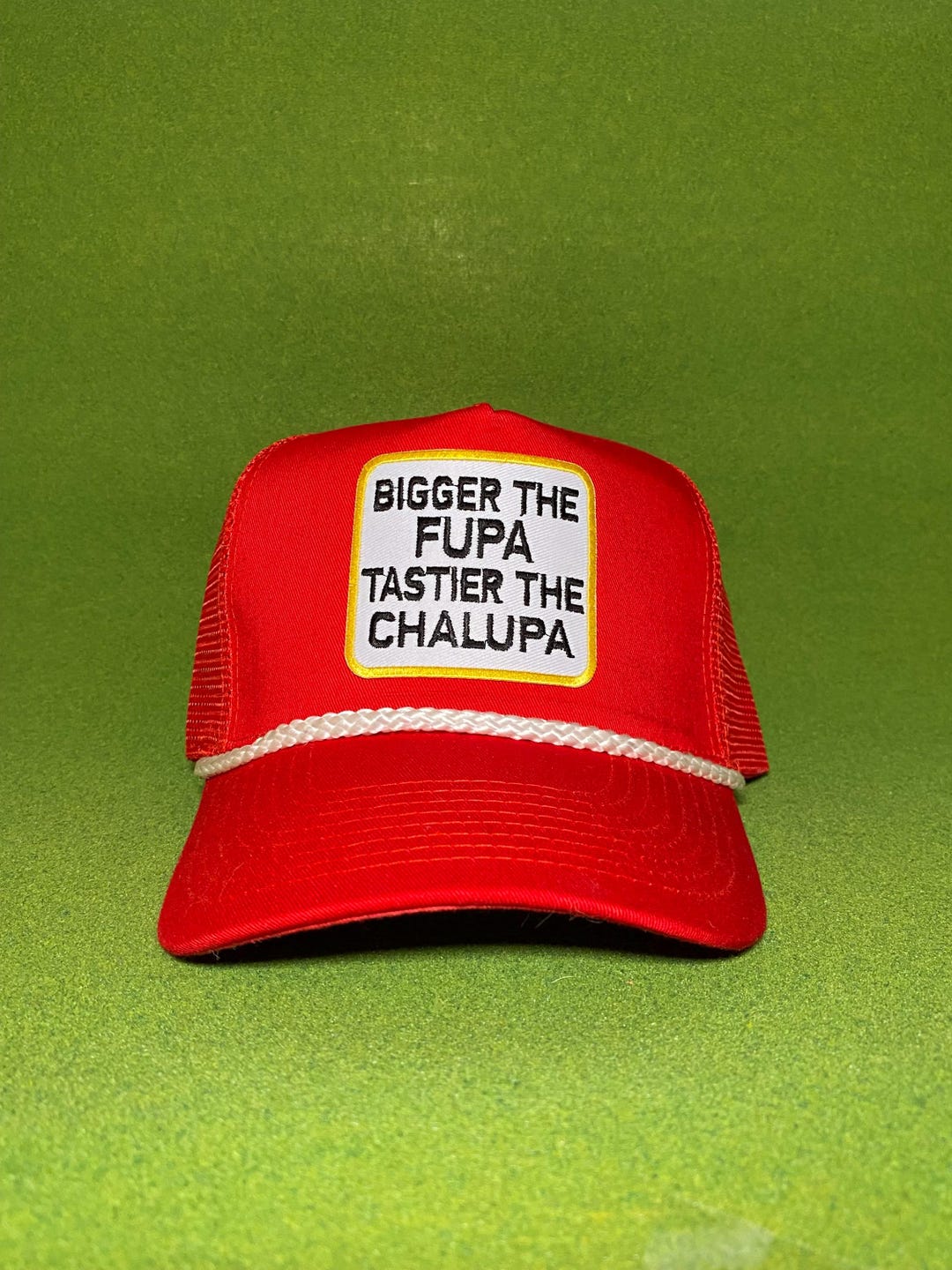 Bigger the Fupa Tastier Chalupa! Trucker Hat, Funny Hat, Retro Hat ...