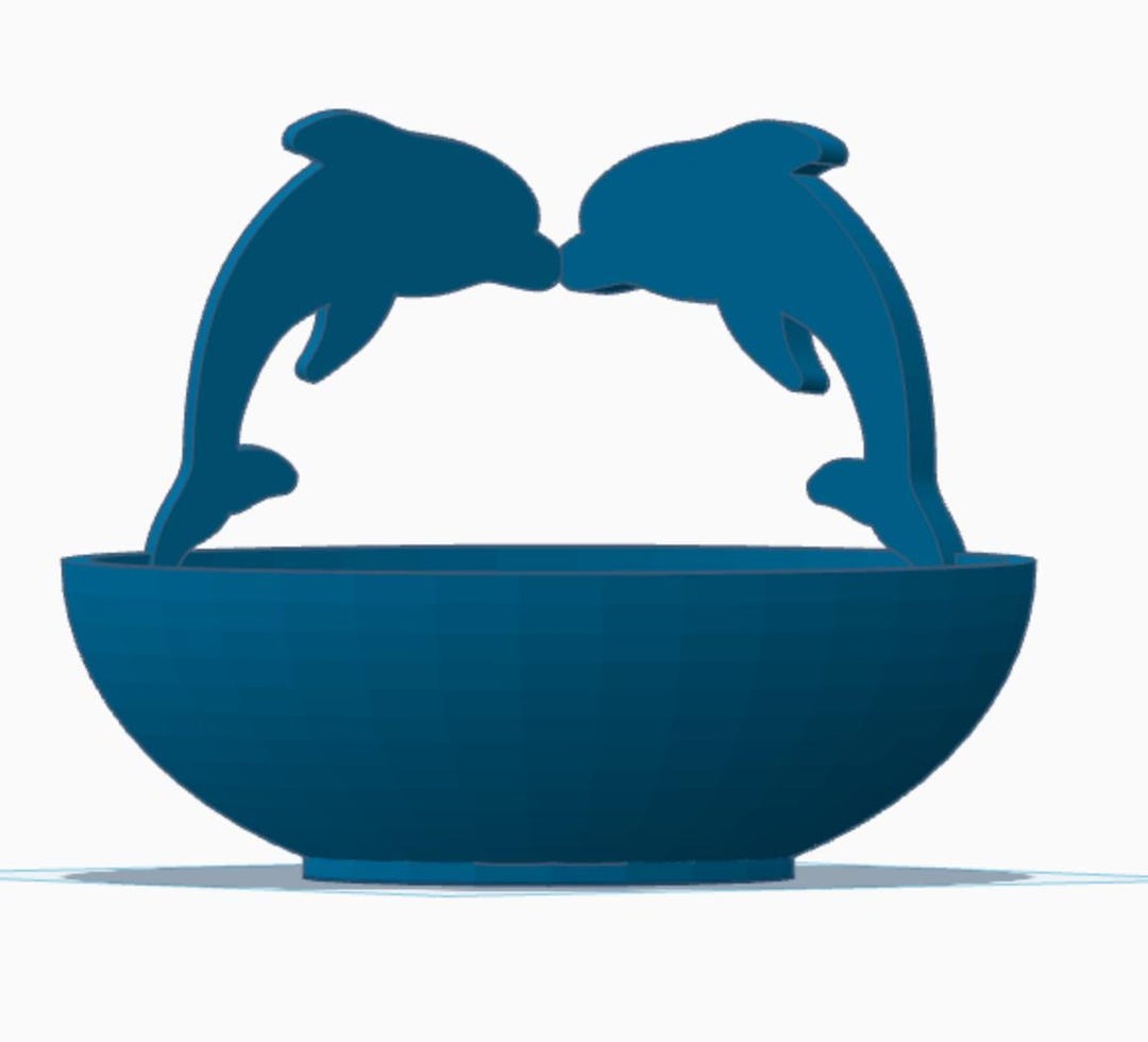 Dolphin Bowl 3D Print Stl File, Digital File - Etsy