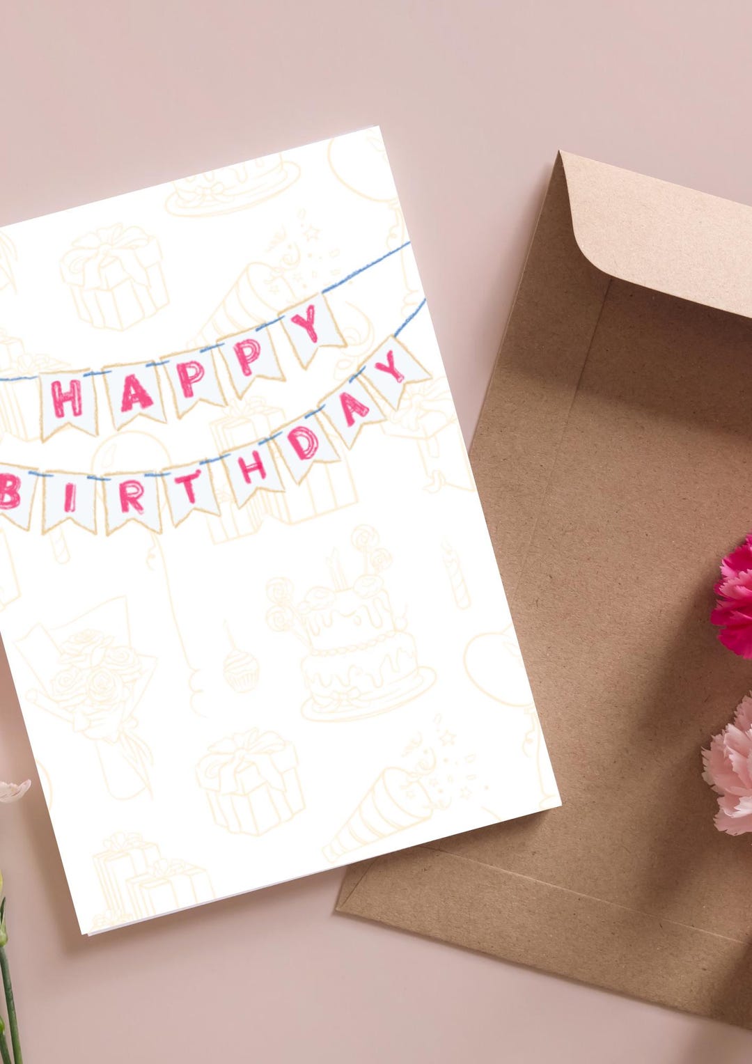 Cute Birthday Card Set | Modern Printable Cards (instant Download) - Etsy