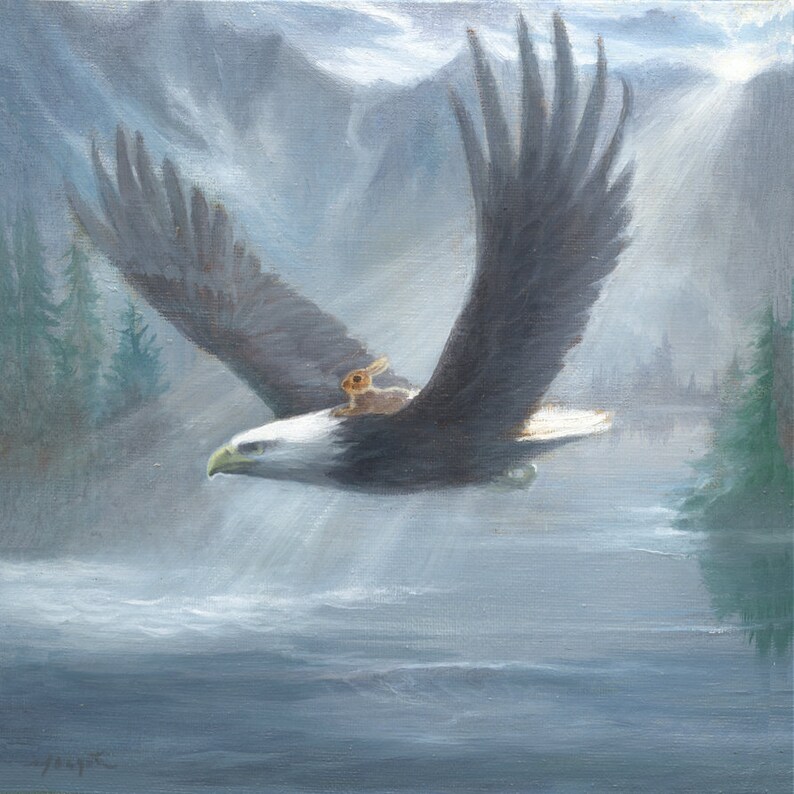 NEW Isabella and the Bald Eagle print - Etsy