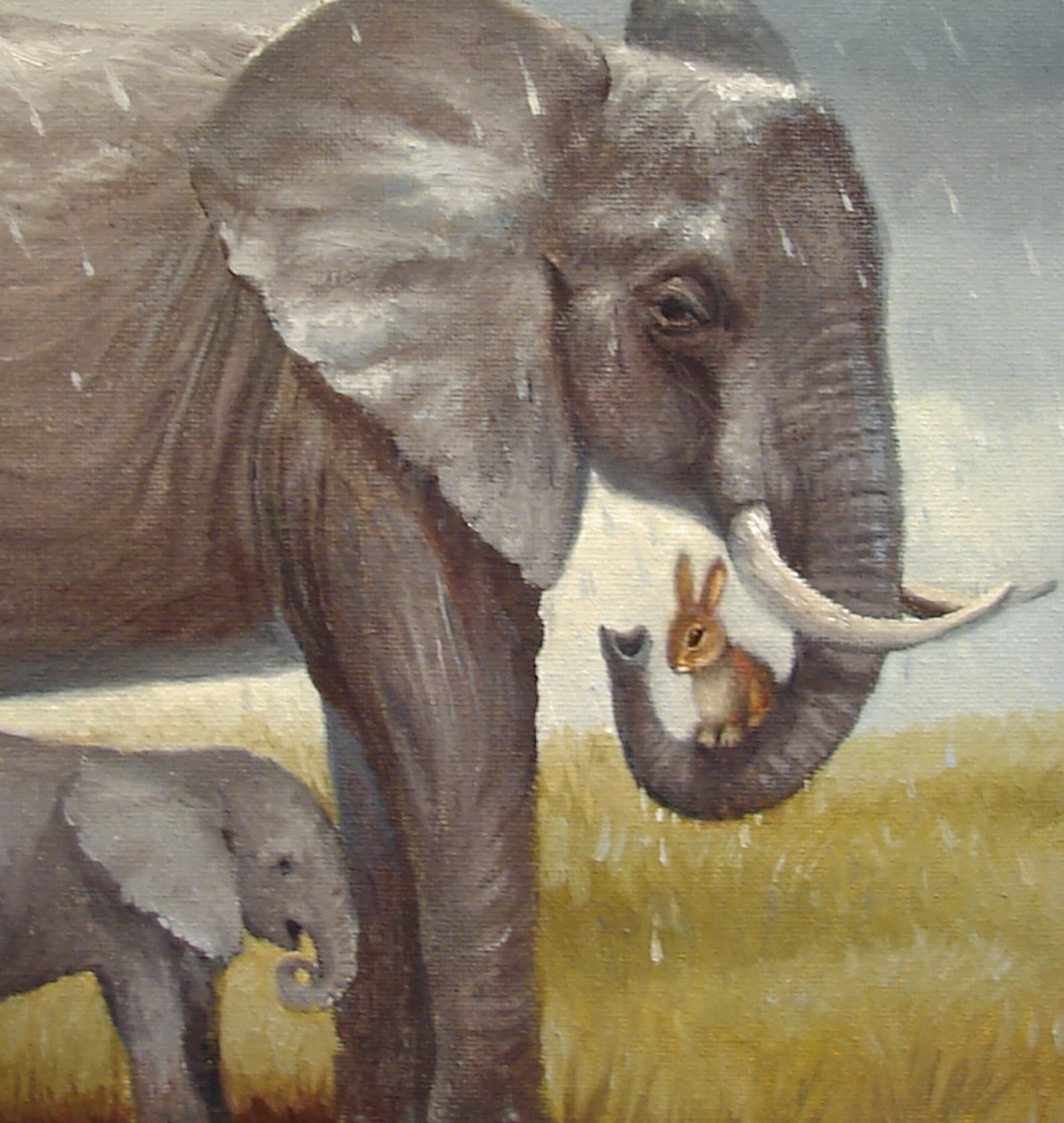 8x10" Isabella and the Elephants ,giclee Print - Etsy