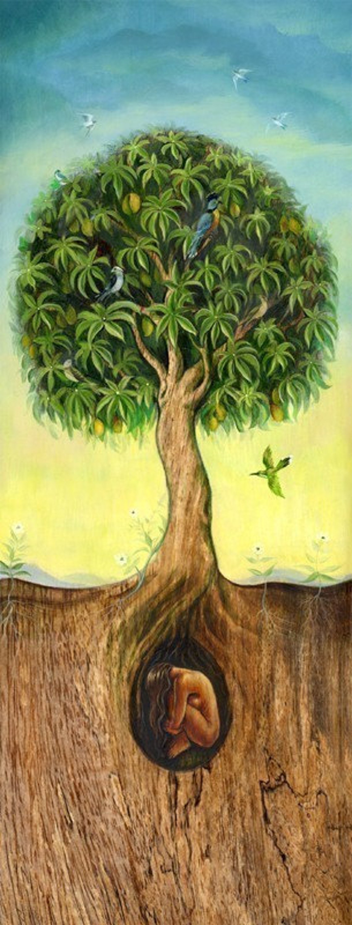 Tree of Life Print 11x4.2 on 11x14"paper - Etsy