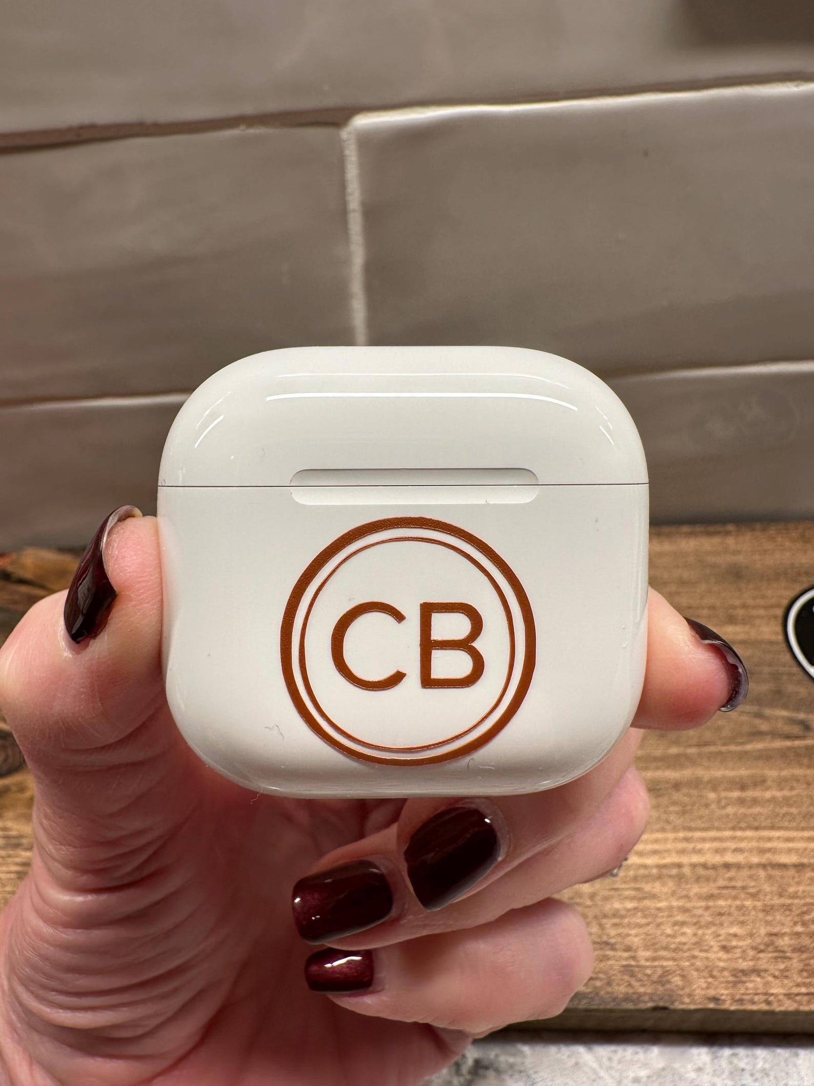 Personalized Airpods Monogram Decal - Etsy
