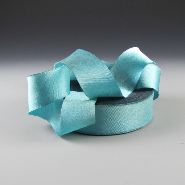 Aqua Satin Ribbon - Etsy