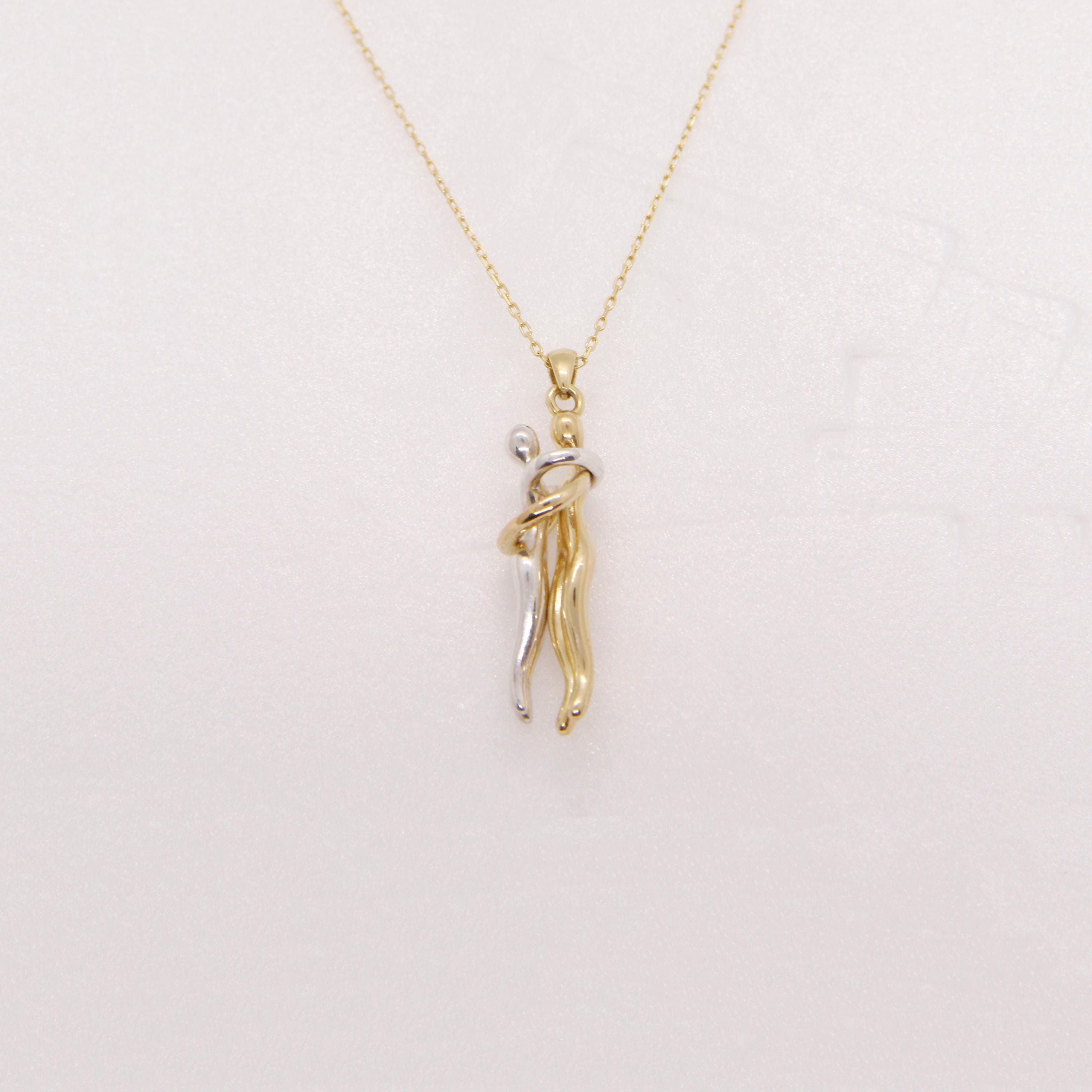 Eternal Hug Necklace,hug Me Couple Necklace, Love Necklace Gifts for ...