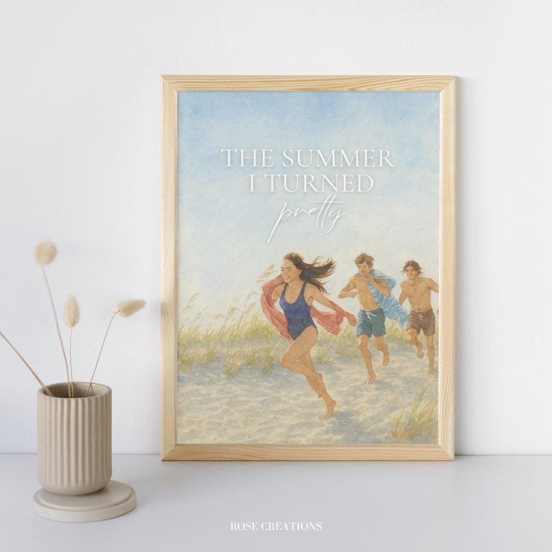 The Summer I Turned Pretty Beach Print | Digital Print A3 and A4 | Home ...