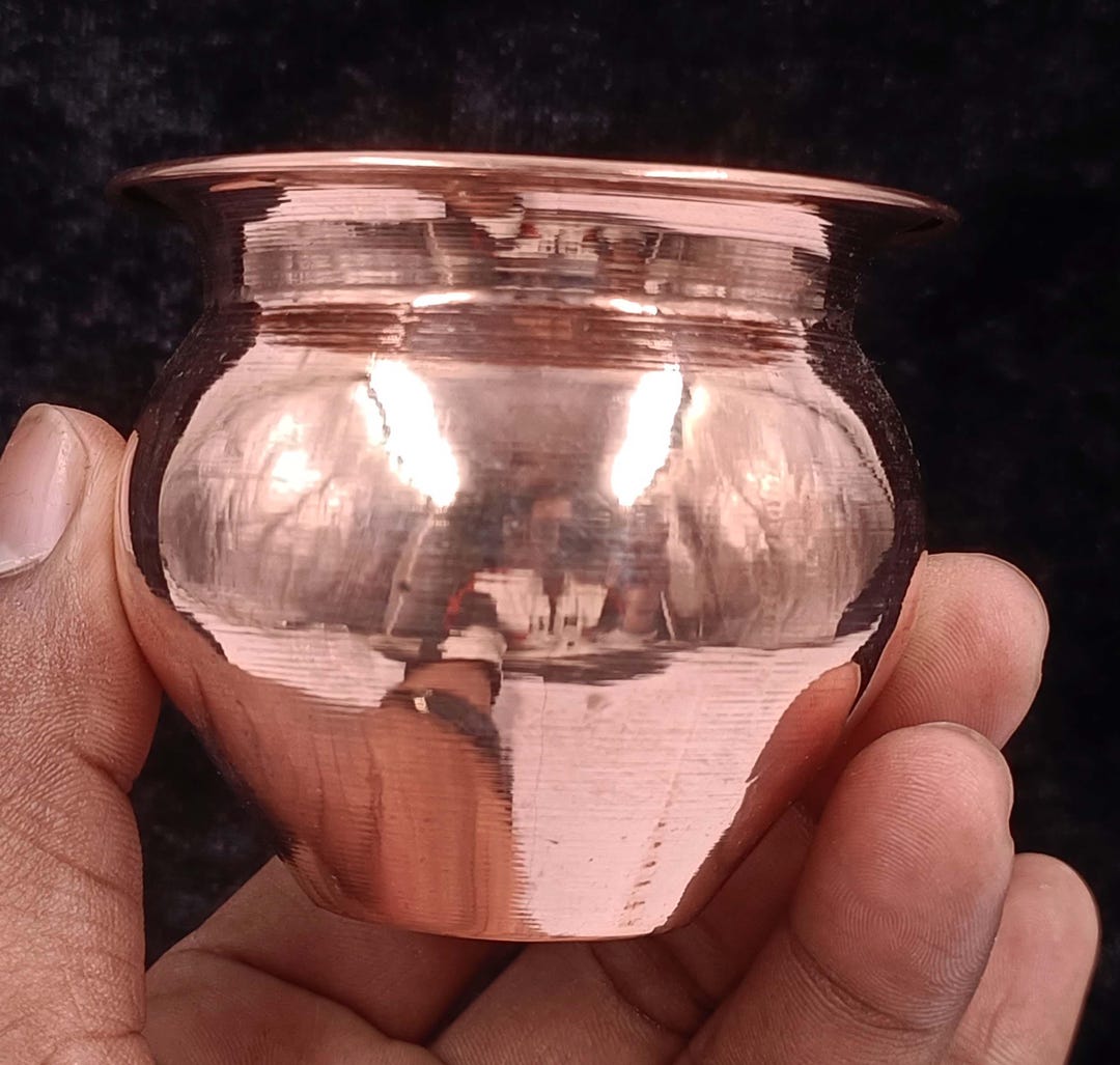 Pure Copper Kalash 19gm | 1.9inch Lota for Pooja - Etsy