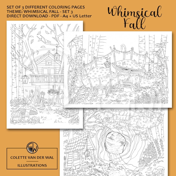 Fall Whimsical Art - Etsy