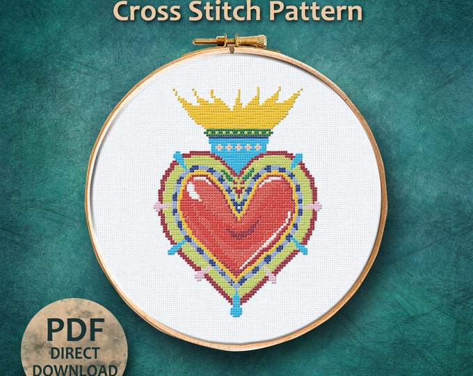Mexican Sacred Hearts - Printable Sheet No. 1 - for All Your DIY ...